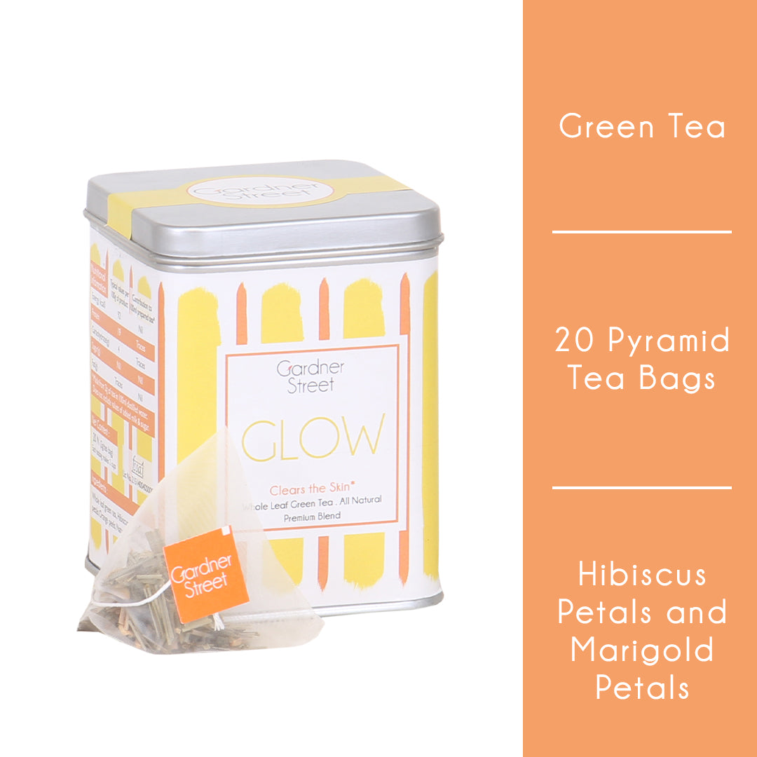 Glow - 20 Pyramid Tea Bags – Gardner Street Tea